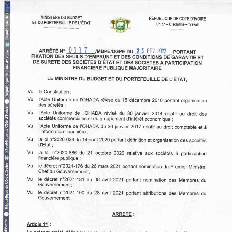 Textes de Reférence – DGPE ::||:: Bienvenue